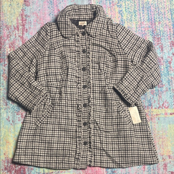 Rewind | Jackets & Coats | Nwt Rewind Black And White And Gray Pea Coat ...